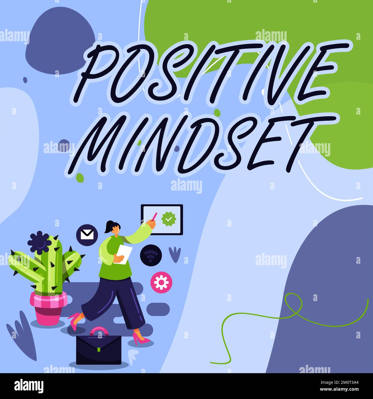 Conceptual display Positive Mindset. Business idea mental and emotional ...