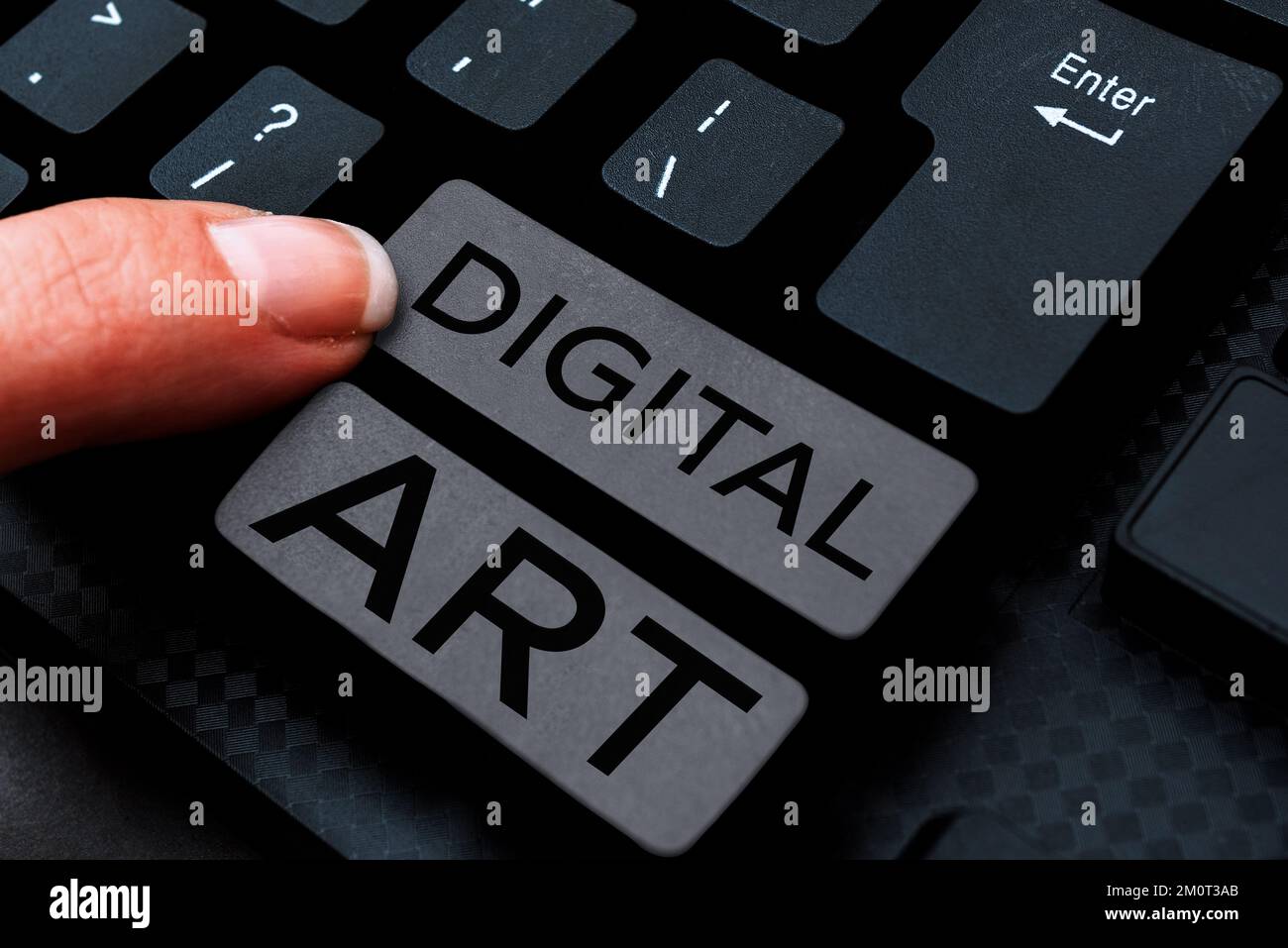 Text sign showing Digital Art. Word Written on use of skill and ...
