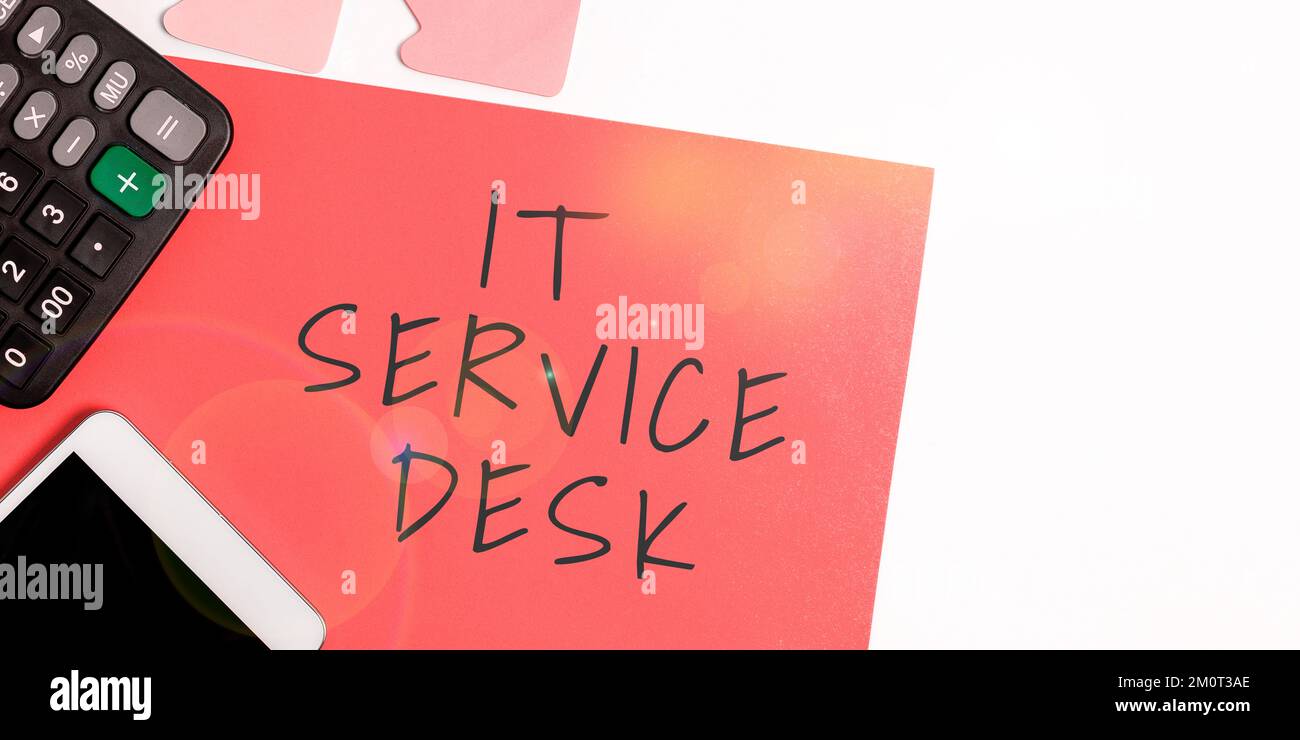 Conceptual display It Service Desk. Business concept Technological ...