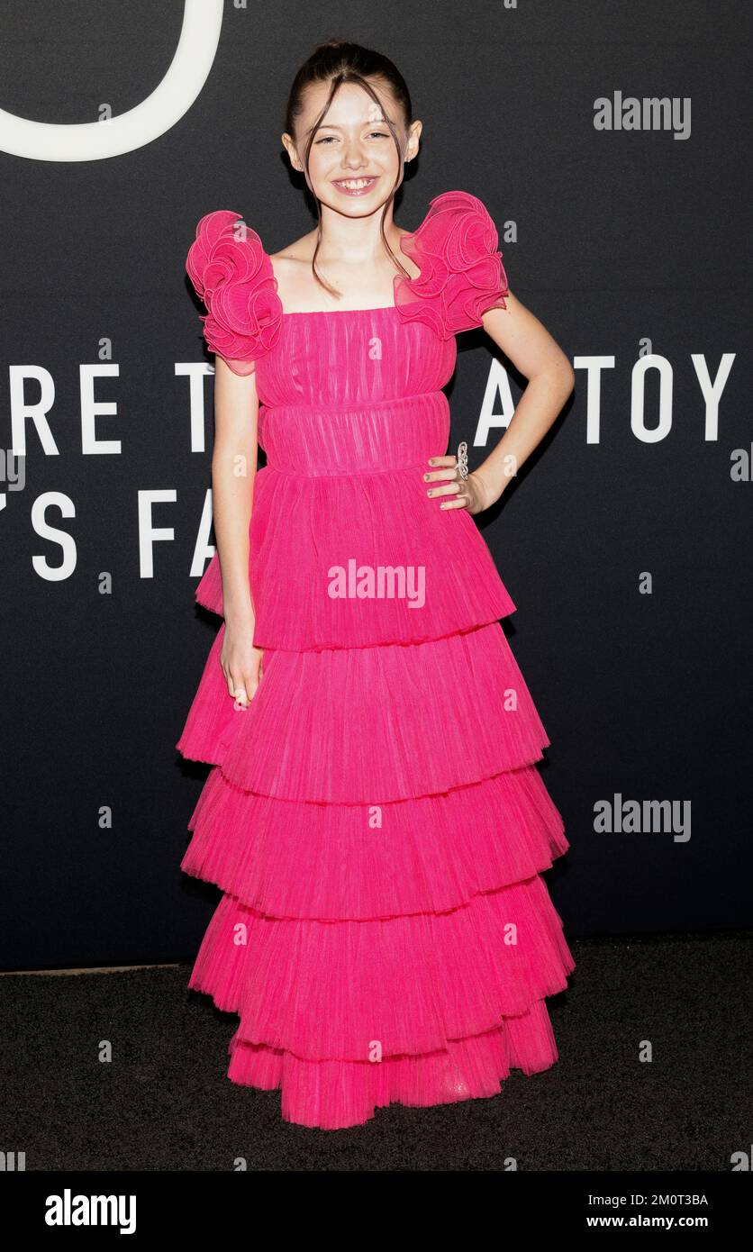Los Angeles, CA, - Dec 07, 2022: Violet McGraw arrives at the movie ...