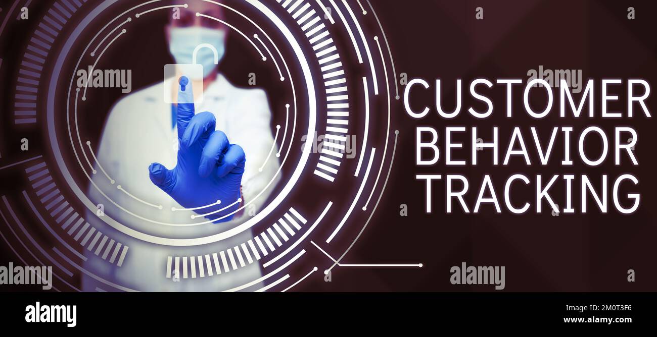 Handwriting Text Customer Behavior Tracking Concept Meaning Managing