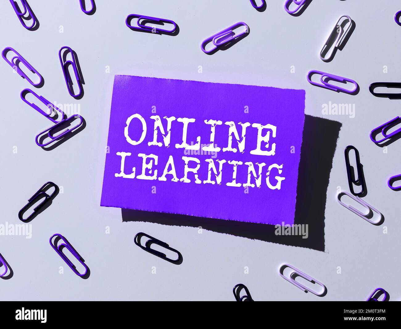 Hand writing sign Online Learning. Concept meaning Larning with the ...