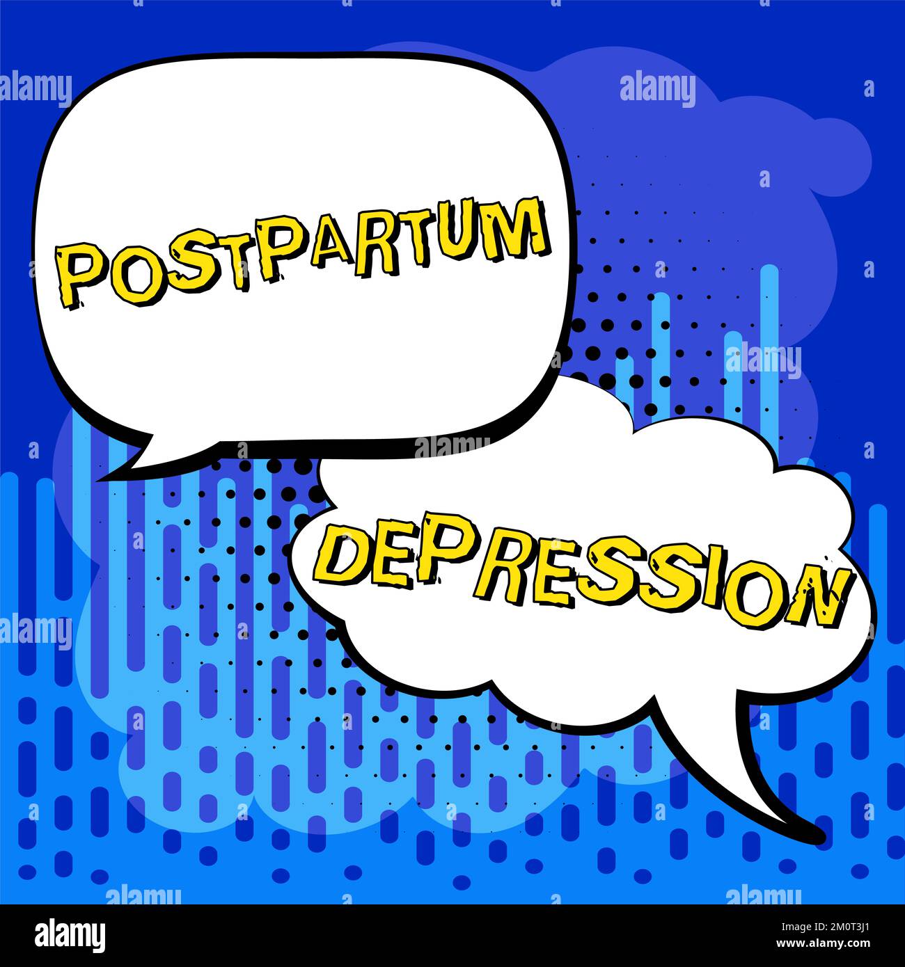 Conceptual display Postpartum Depression. Business idea a mood disorder ...