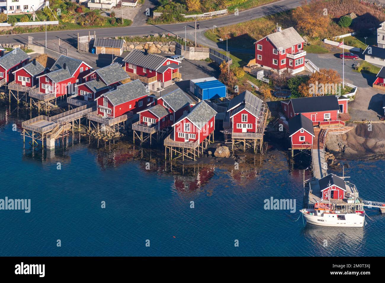 Norway, Nordland, Lofoten islands, Moskenesoy Island, view of the ...