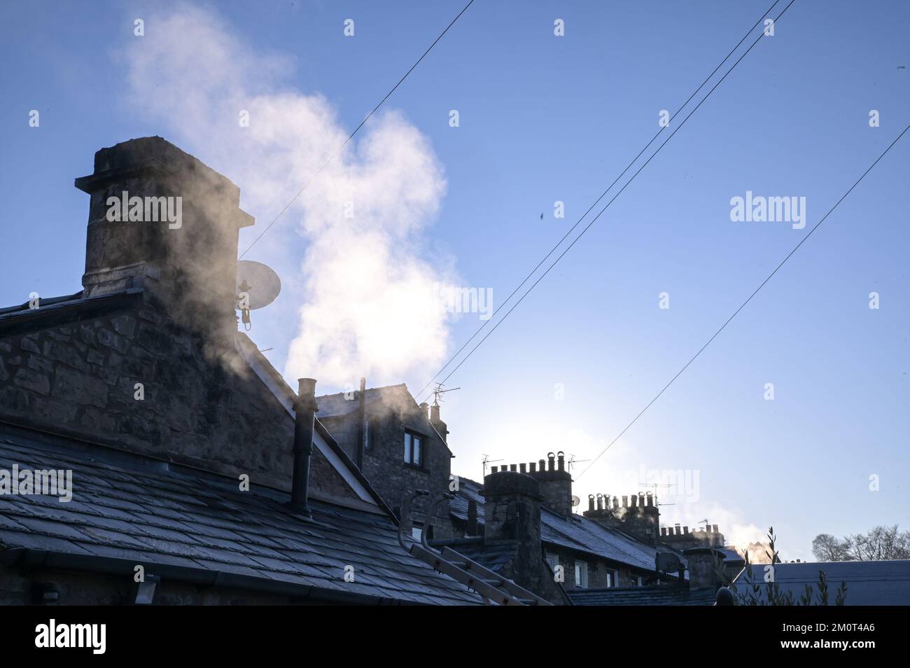 Kendal, Cumbria 8th December 2022. Freezing temperatures of -4 degrees ...