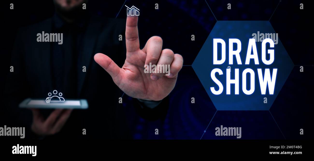 Conceptual display Drag Show. Conceptual photo competitive event where ...