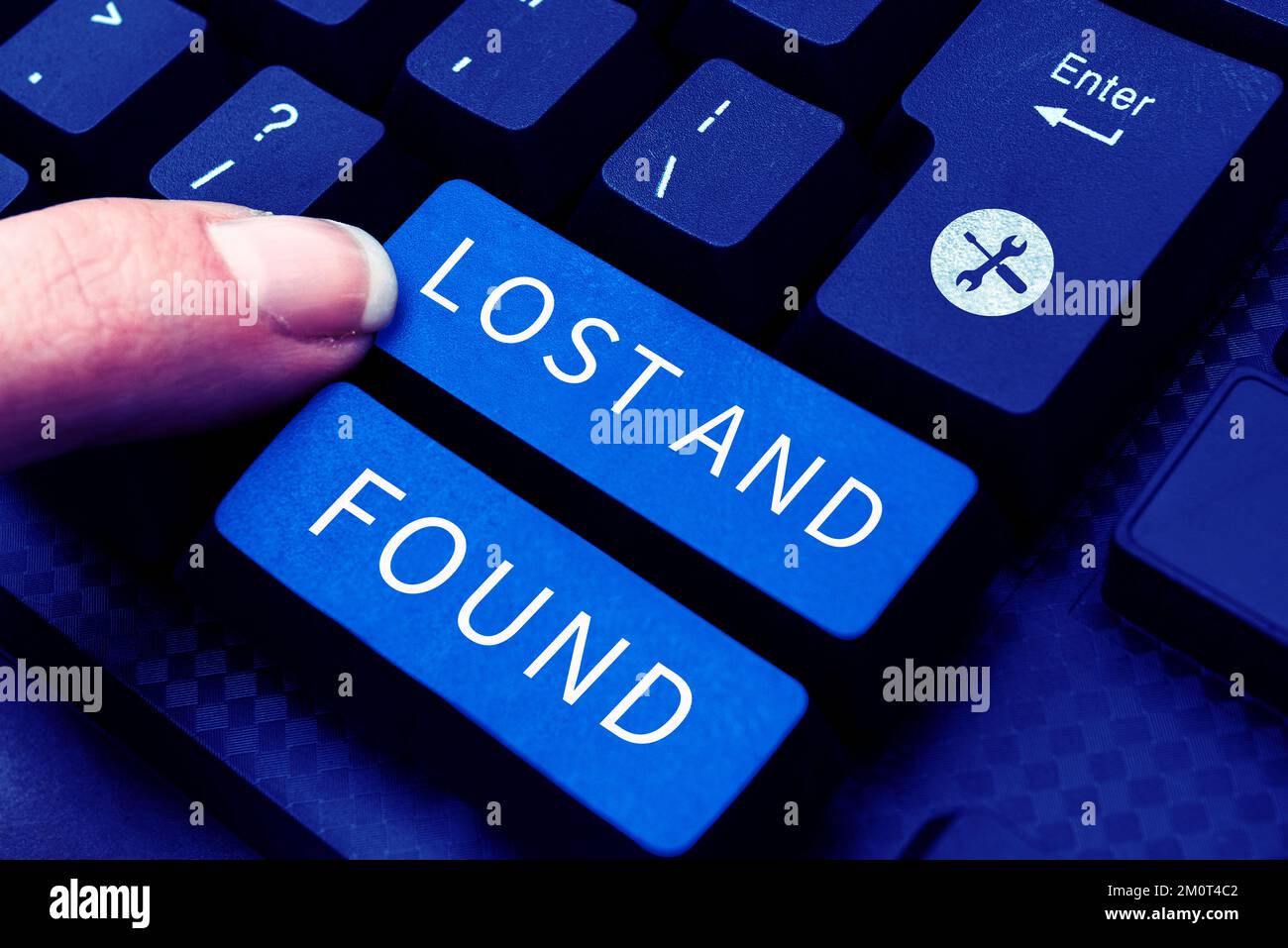 Sign displaying Lost And Found. Conceptual photo Place where you can ...