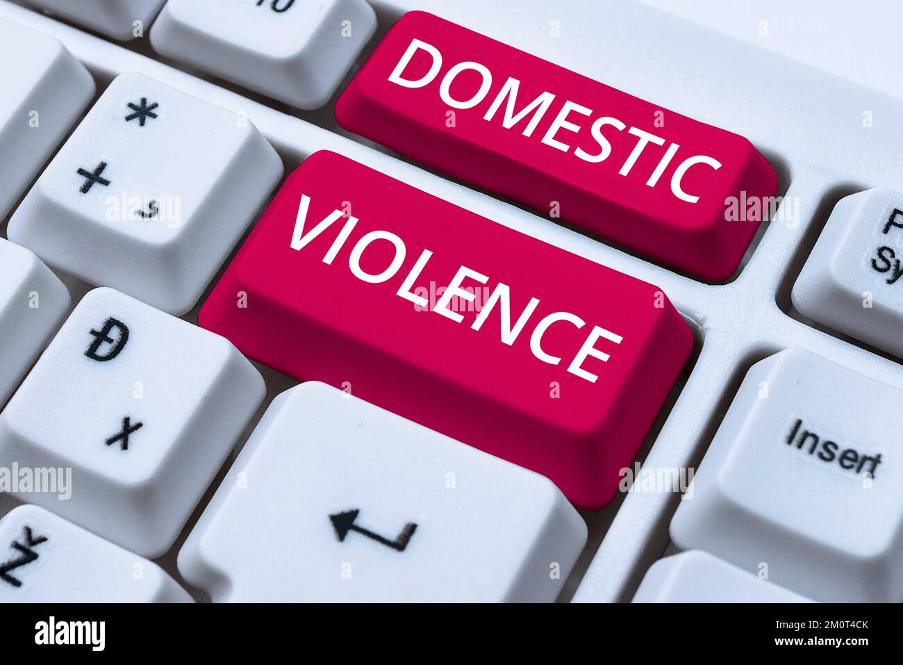 Hand writing sign Domestic Violence. Word Written on violent or abusive ...