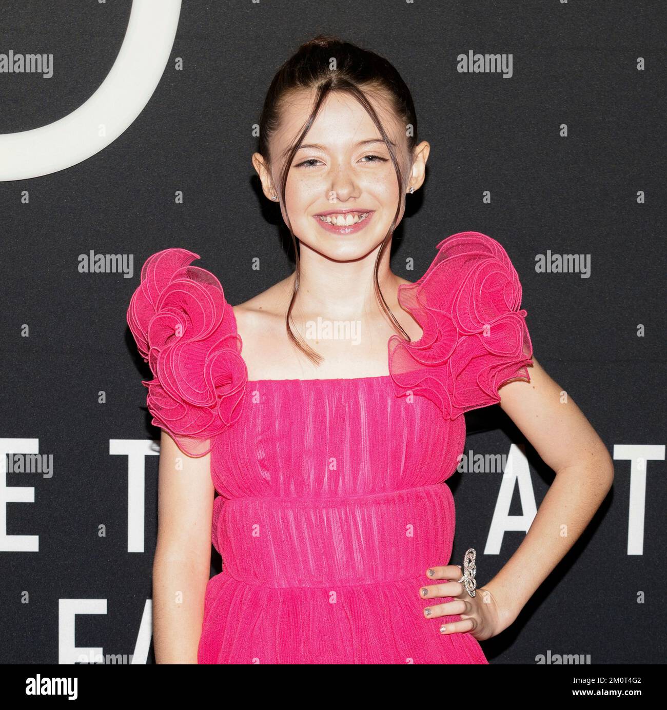 Los Angeles, CA, - Dec 07, 2022: Violet McGraw; arrives at the movie ...