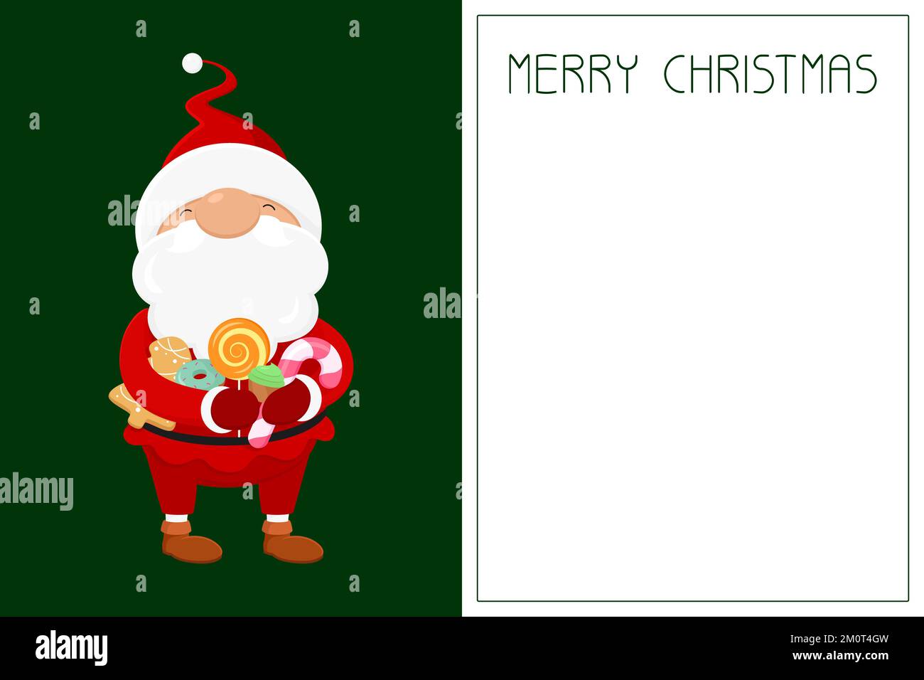 Christmas card with copy space. Vector illustration Stock Vector Image ...