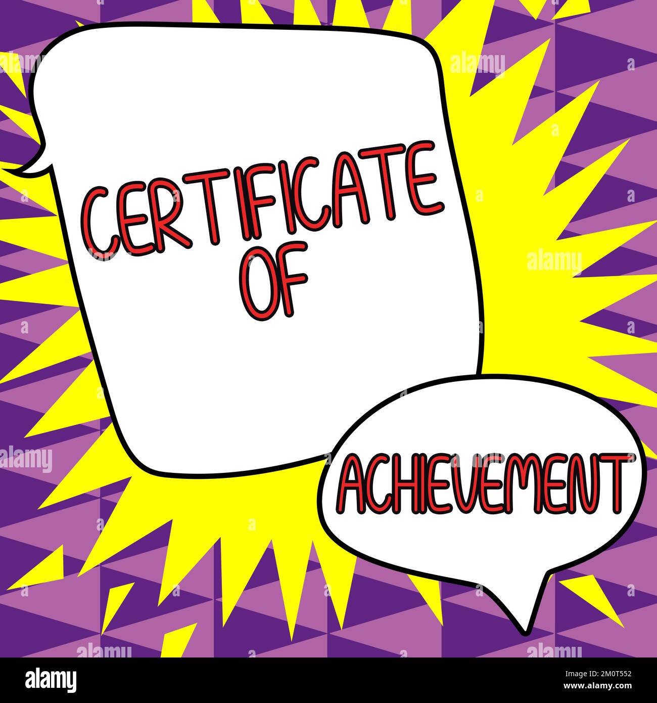 Conceptual caption Certificate Of Achievement. Word Written on certify ...