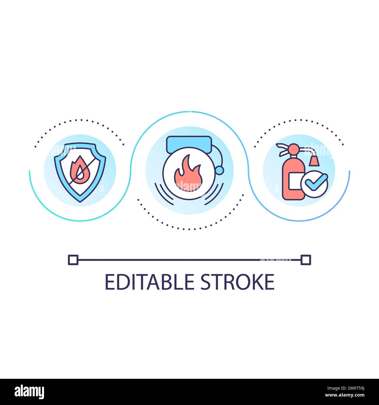 Fire safety loop concept icon Stock Vector Image & Art - Alamy Fire safety loop concept icon Stock Vector Image & Art - Alamy