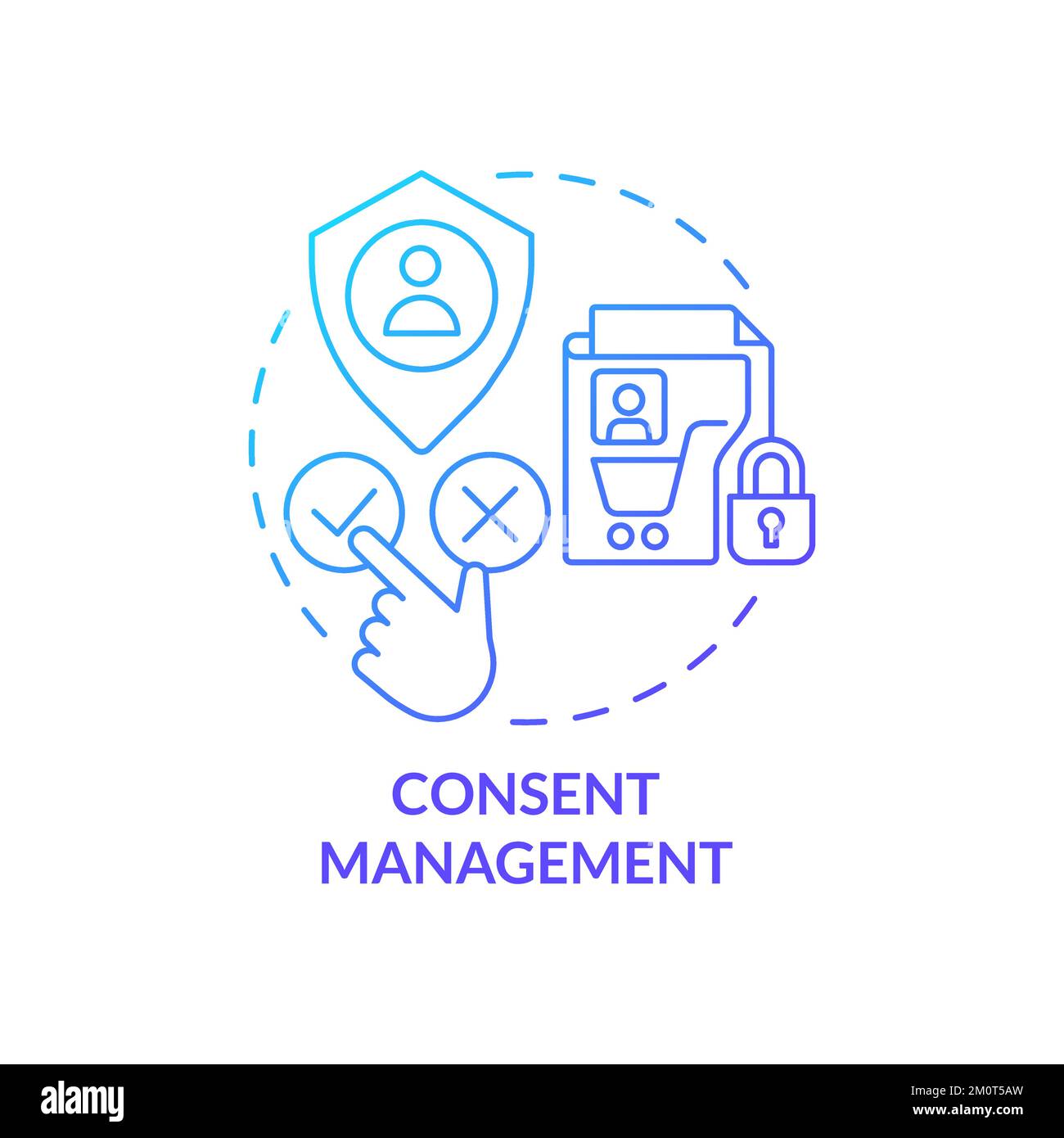 Digital consent Stock Vector Images - Alamy