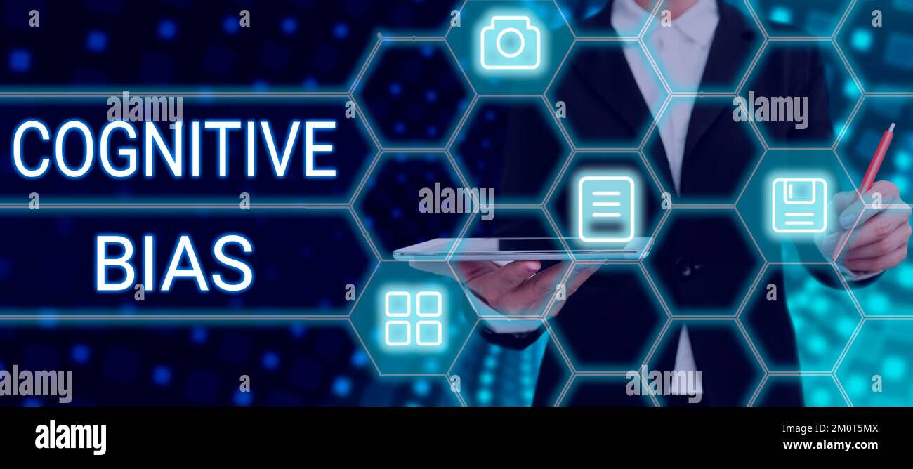 Handwriting text Cognitive Bias. Business approach Psychological ...