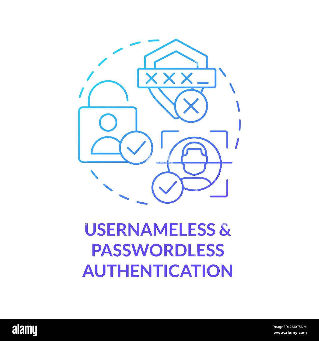 Passwordless authentication Stock Vector Images - Alamy