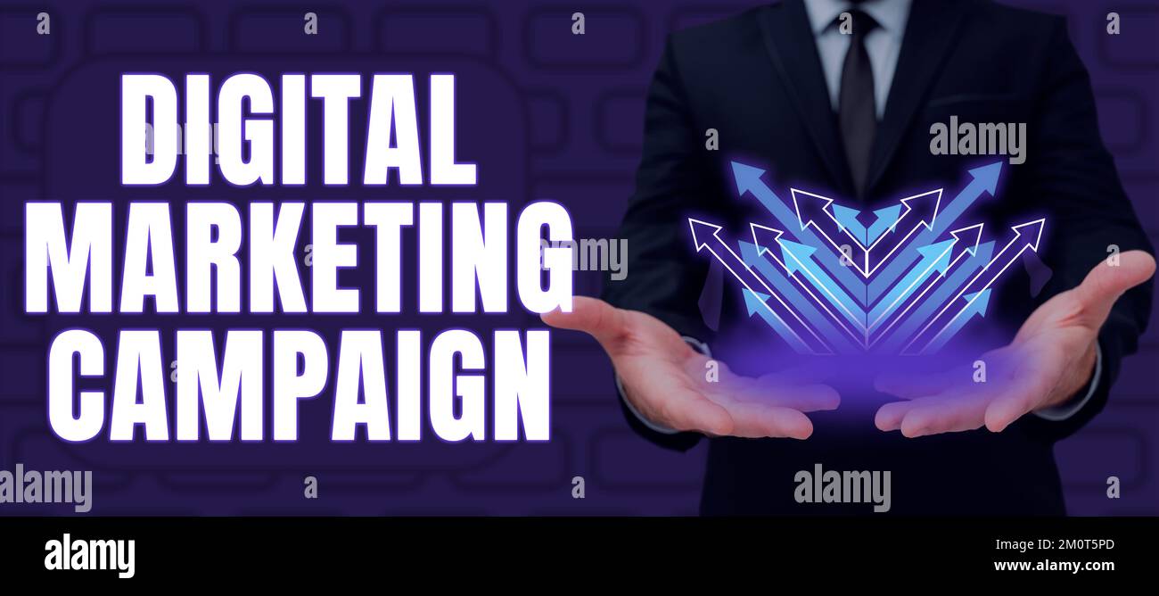 Inspiration showing sign Digital Marketing Campaign. Concept meaning ...