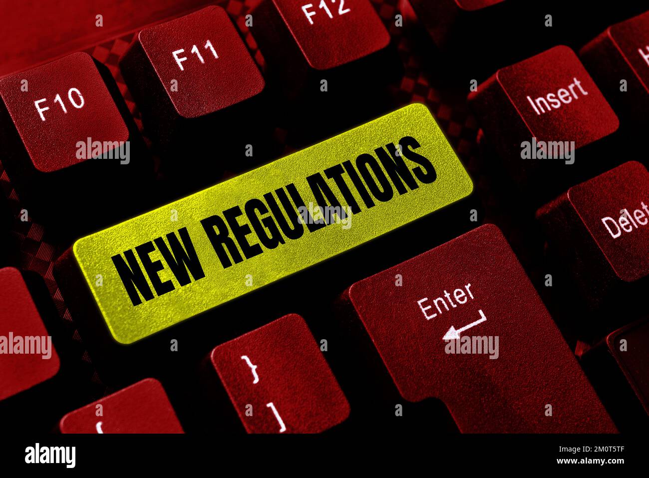 Sign displaying New Regulations. Business concept Regulation ...