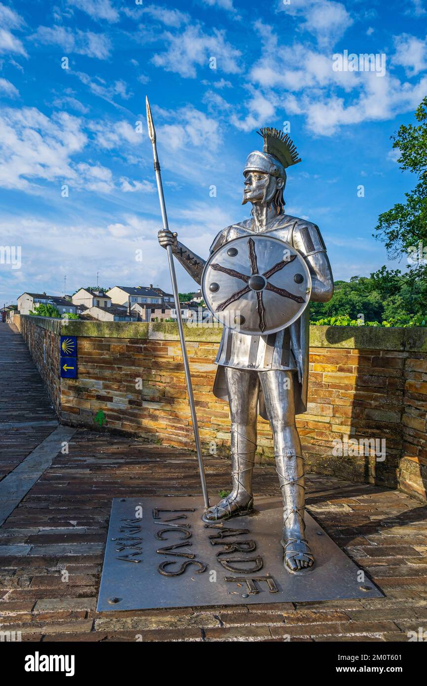 Spain, Galicia, Lugo, stage on the Camino Primitivo, Spanish pilgrimage ...