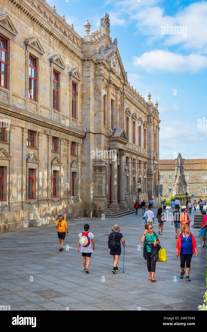 Spain, Galicia, Santiago de Compostela, the old city (UNESCO World ...