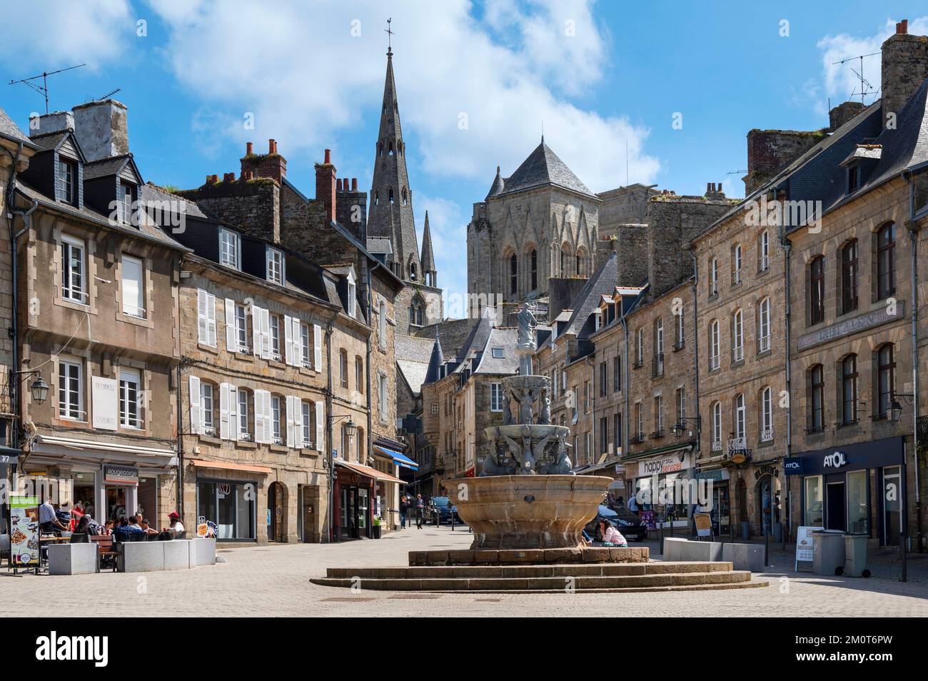 France, C?tes d'Armor, Guingamp, small town of character, Plom?e ...