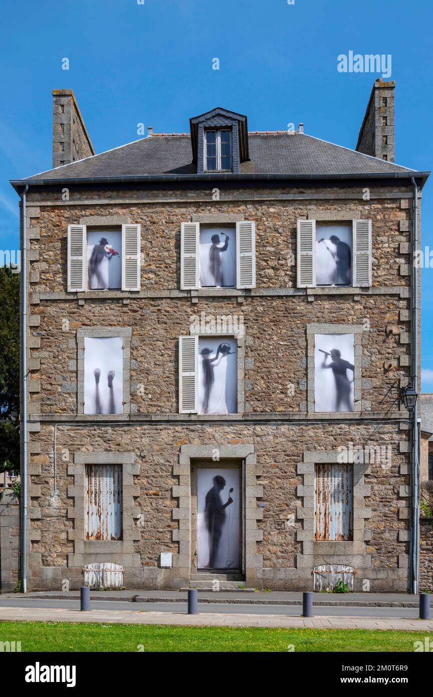 France, C?tes d'Armor, Guingamp, small town full of character, Rue ...