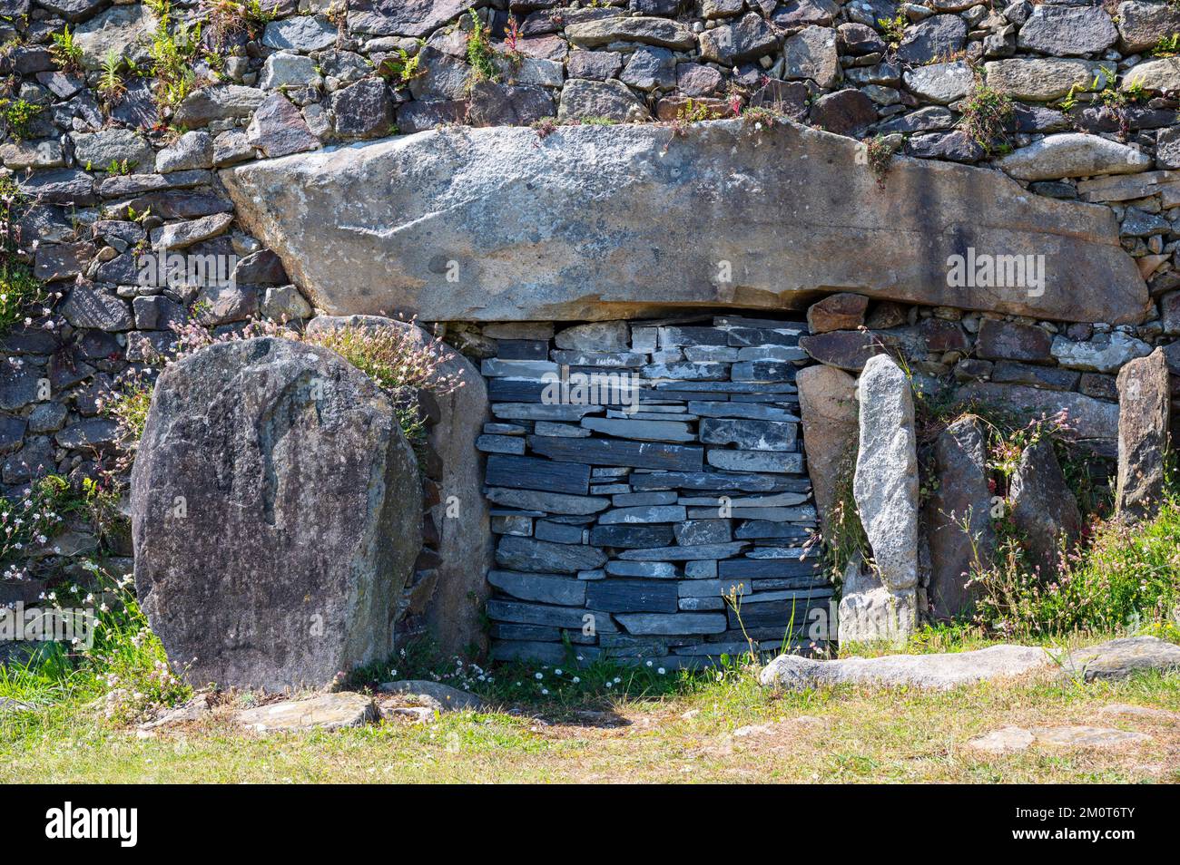 France, Finistere, Plouezoc'h, the cairn of Barnenez, the largest ...