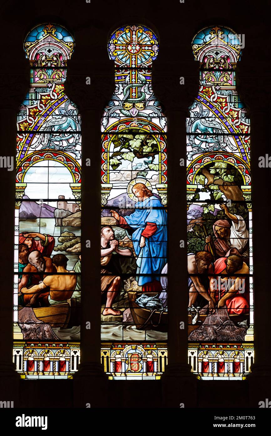 France, Meurthe et Moselle, Nancy, the Sacre Coeur de Nancy basilica in ...