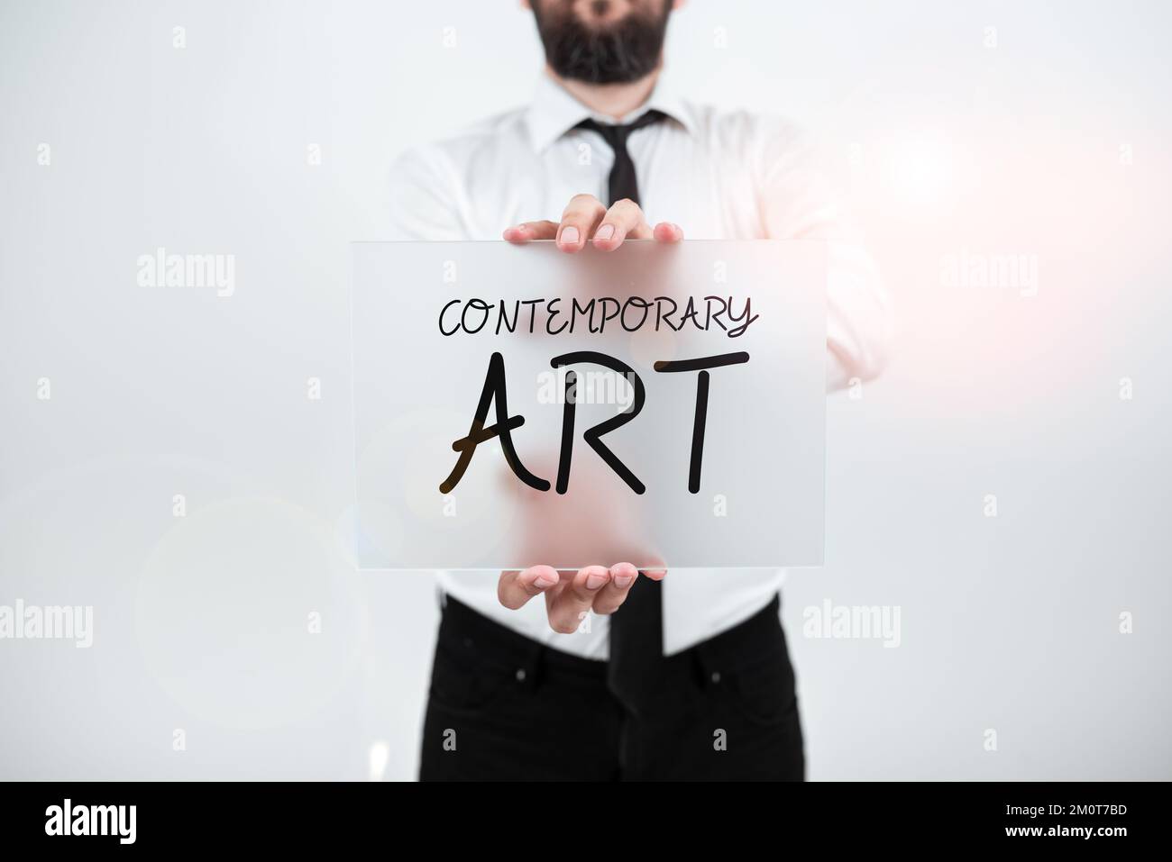 Inspiration showing sign Contemporary Art. Conceptual photo made today ...