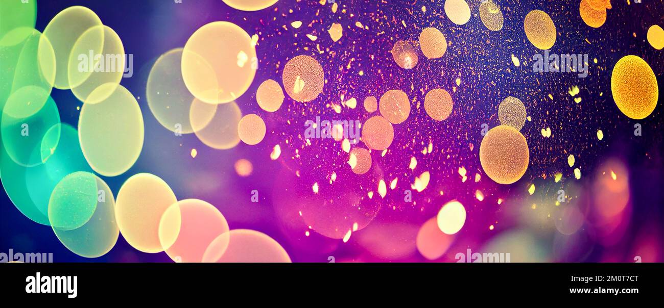 abstract colorful background bokeh with blur, Generative AI Art Illustration Stock Photo - Alamy