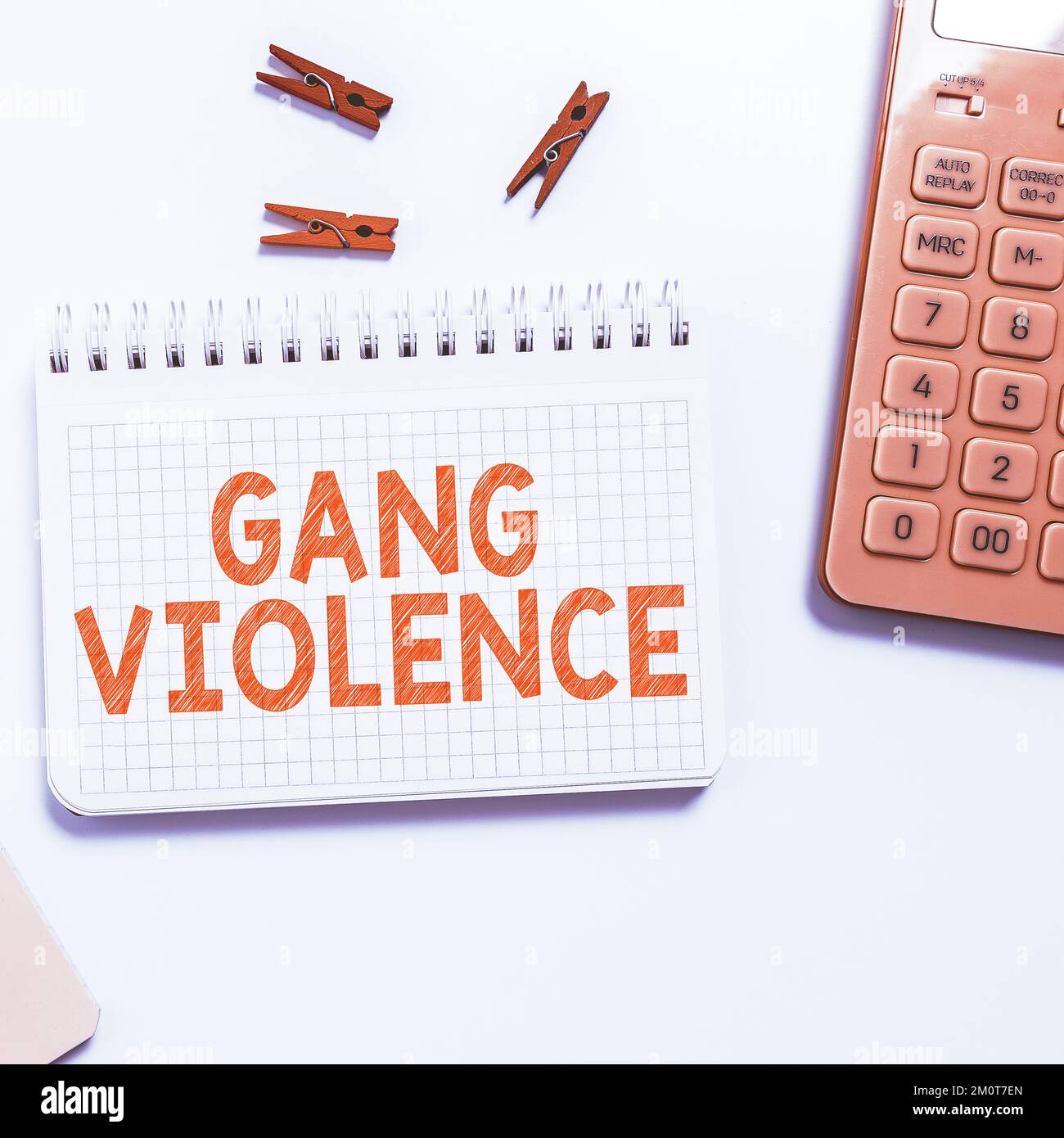 Text showing inspiration Gang Violence. Word Written on infringement of ...