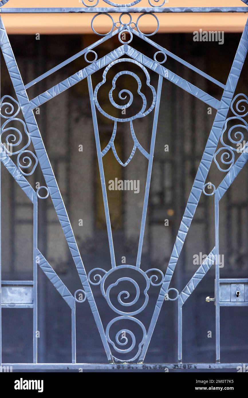 France, Meurthe et Moselle, Nancy, ironwork made of wrought iron of the ...