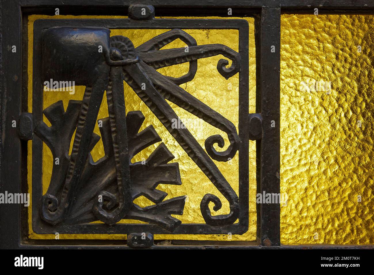 France, Meurthe et Moselle, Nancy, ironwork made of wrought iron of the ...