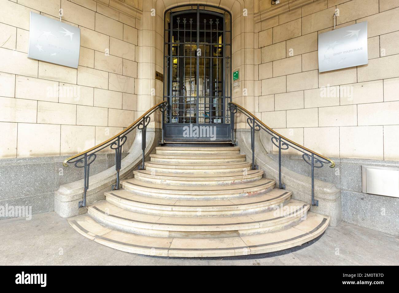 France, Meurthe et Moselle, Nancy, staircase and doorway of former ...