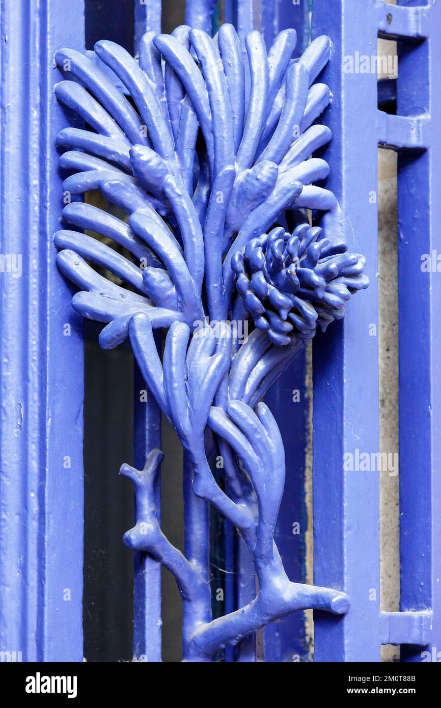 France, Meurthe et Moselle, Nancy, detail of the ironwork made of ...