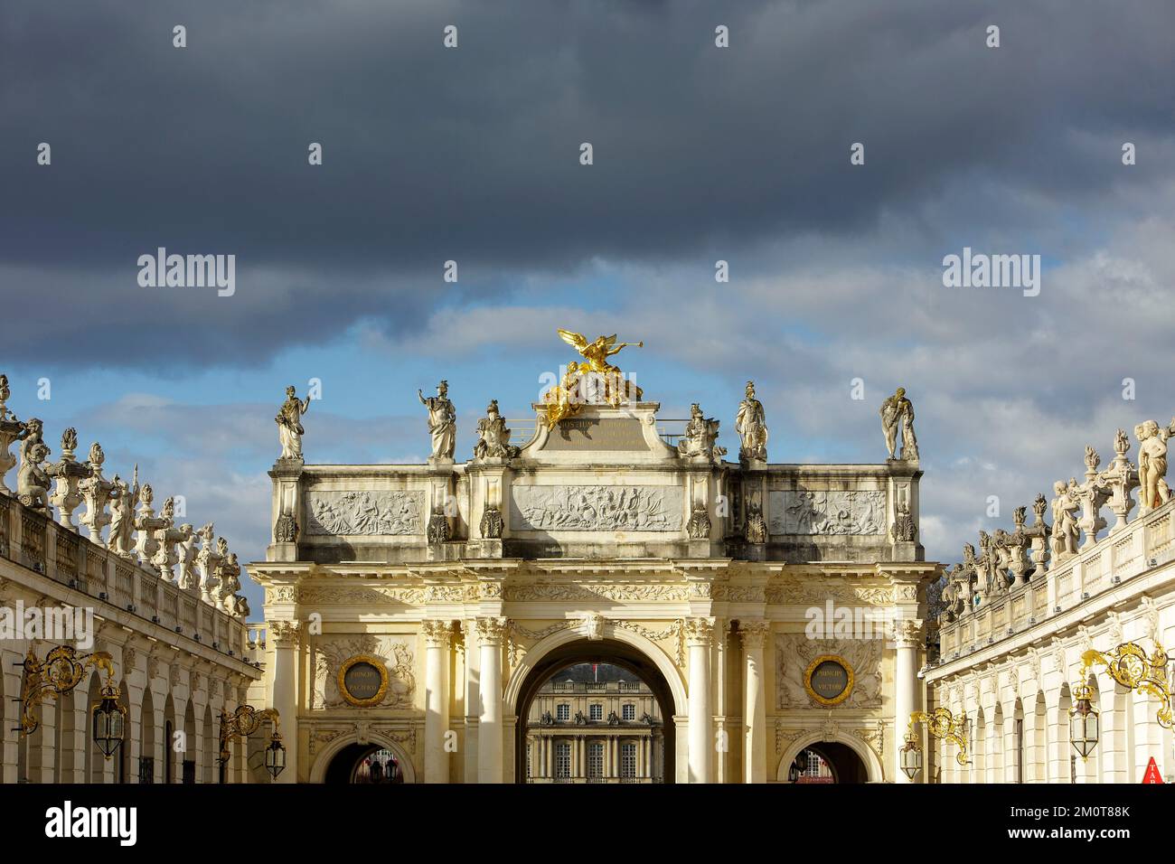 France, Meurthe et Moselle, Nancy, Arc de Here (Here arch) on Place ...