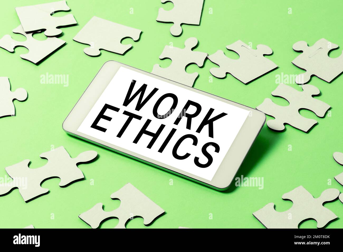 Hand writing sign Work Ethics. Word for A set of values centered on the ...