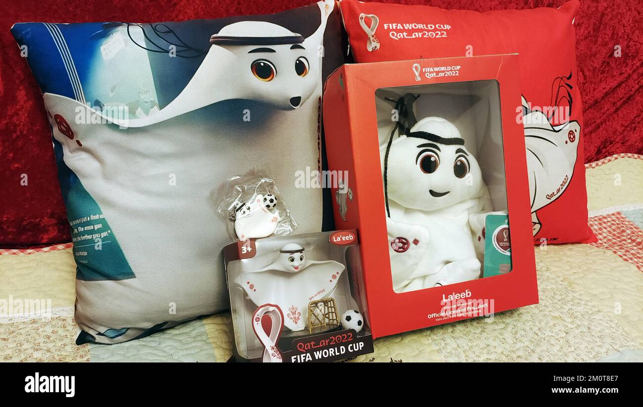 The 2022 Qatar's World Cup mascot, La'eeb and its derivatives is ...