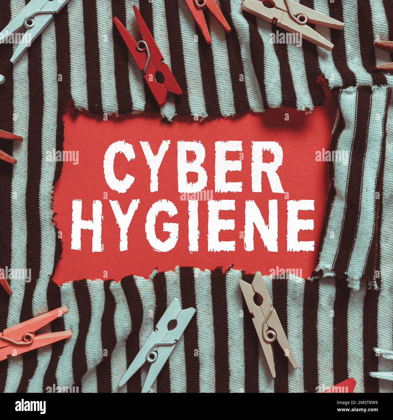 Writing displaying text Cyber Hygiene. Concept meaning steps that computer users take to improve ...