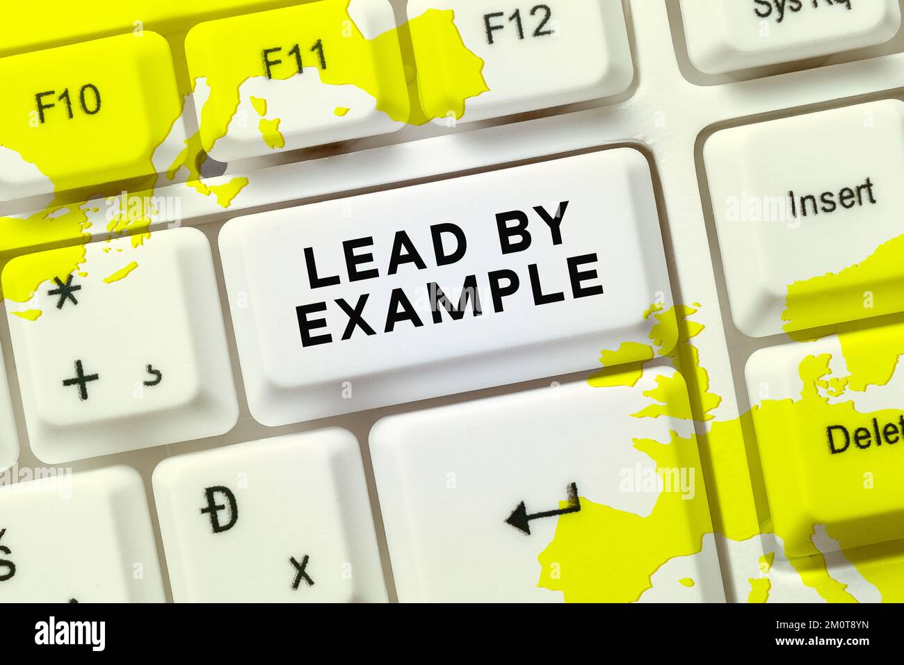 Handwriting text Lead By Example. Word for Be a mentor leader follow ...