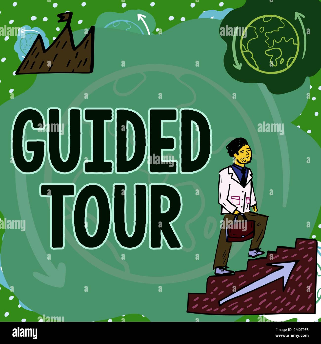 Text sign showing Guided Tour. Internet Concept advice or information ...