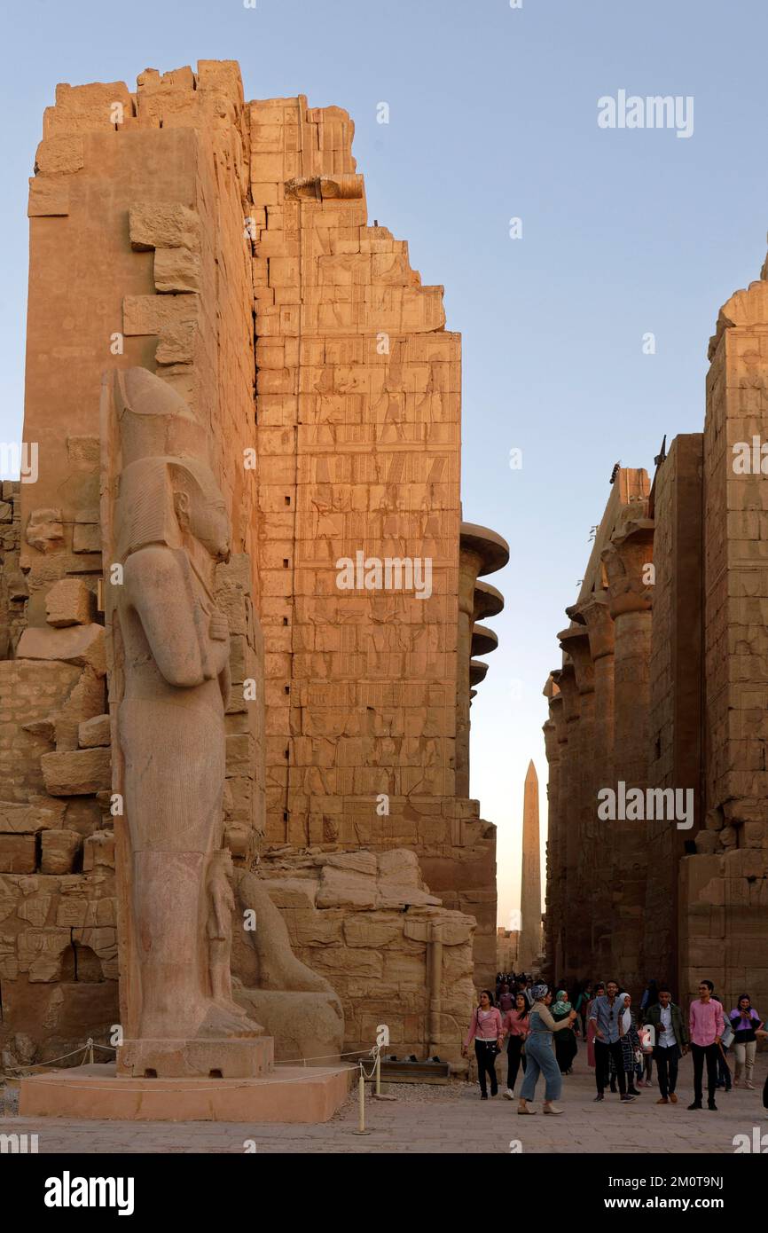 Egypt, Upper Egypt, Nile Valley, Luxor, Karnak, listed as World ...