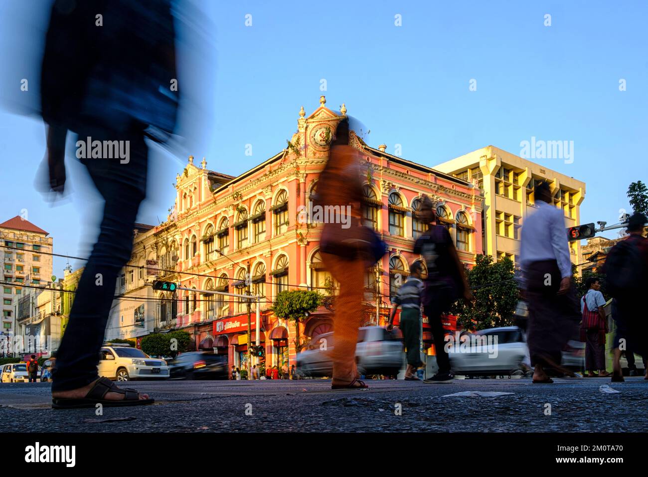 Burma, Myanmar, Yangon, old city Stock Photo - Alamy