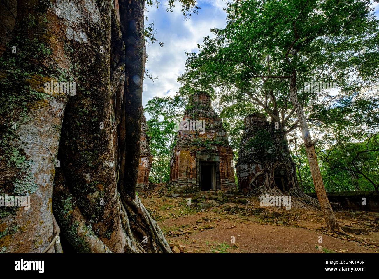 Cambodia, Koh Ker, former Khmer capital in X century under Jayavarman ...