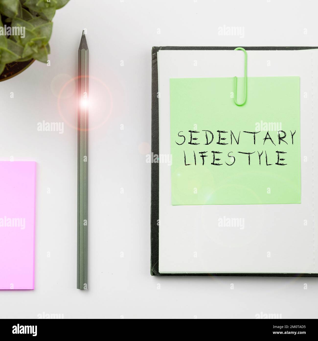 Text showing inspiration Sedentary Lifestyle. Word Written on ways and ...