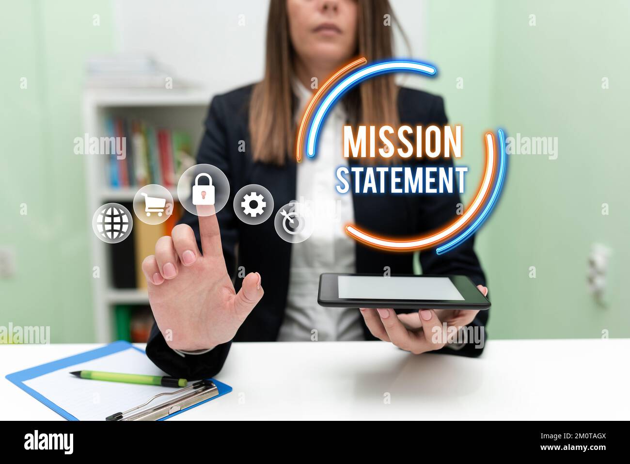 Text showing inspiration Mission Statement. Business showcase Formal ...