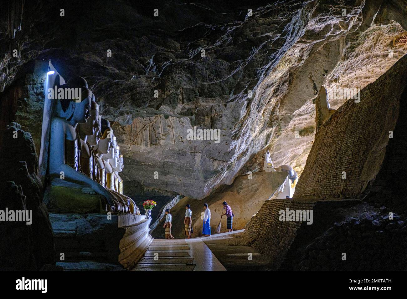 Myanmar, Burma, Karen state, Hpa An, Ya Teak Pyan cave Stock Photo - Alamy