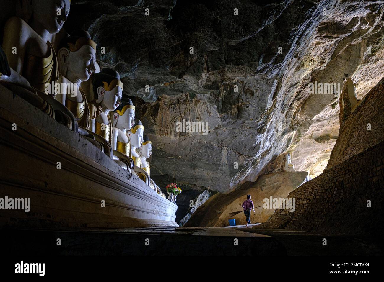 Myanmar, Burma, Karen state, Hpa An, Ya Teak Pyan cave Stock Photo - Alamy