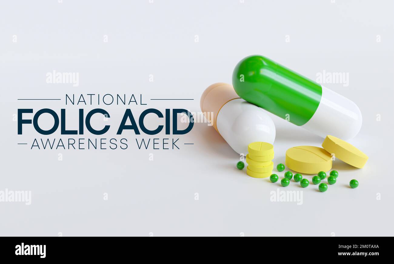 Folic Acid awareness week is observed every year in January Stock Photo ...