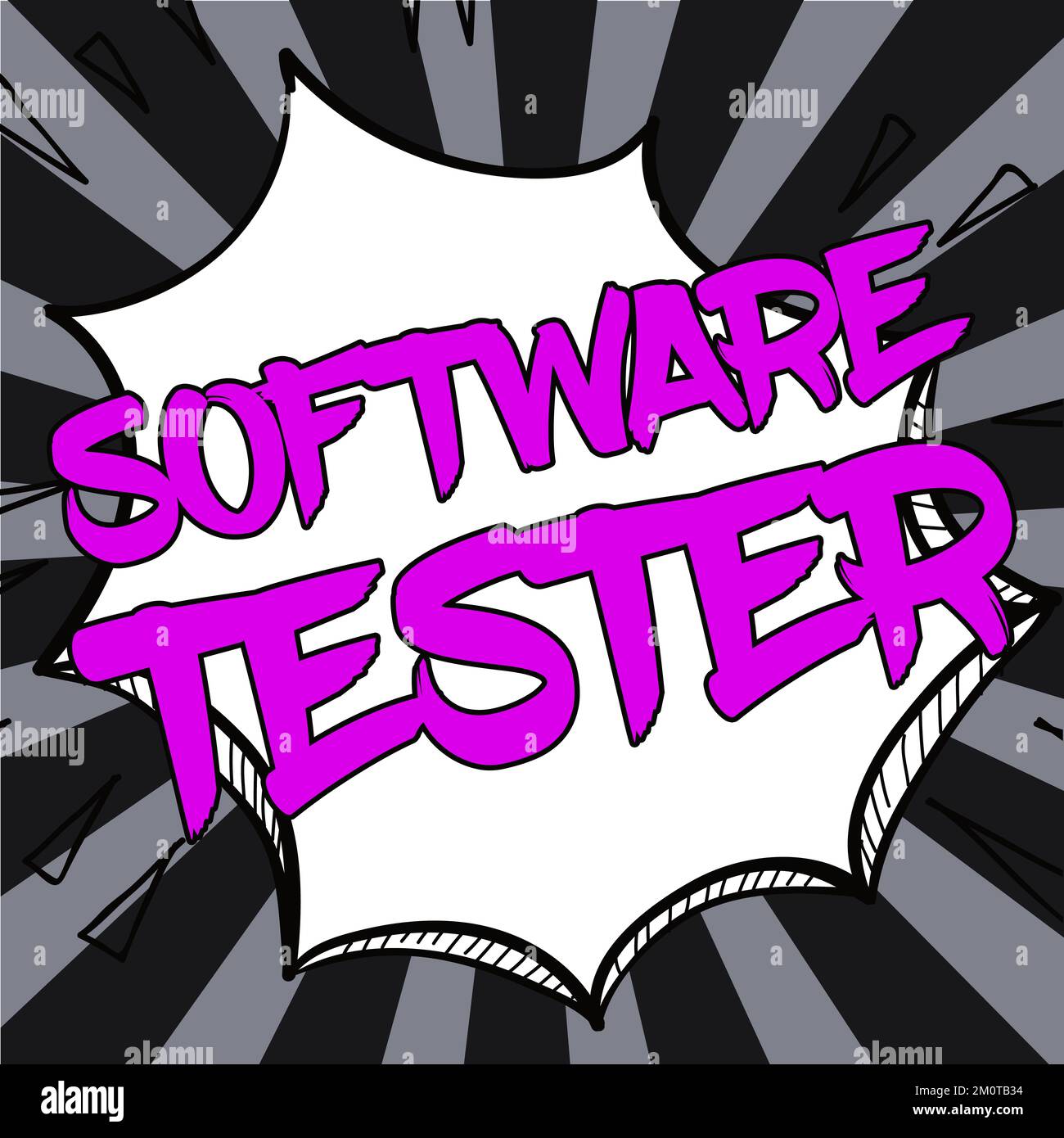 Inspiration showing sign Software Tester. Word for implemented to ...