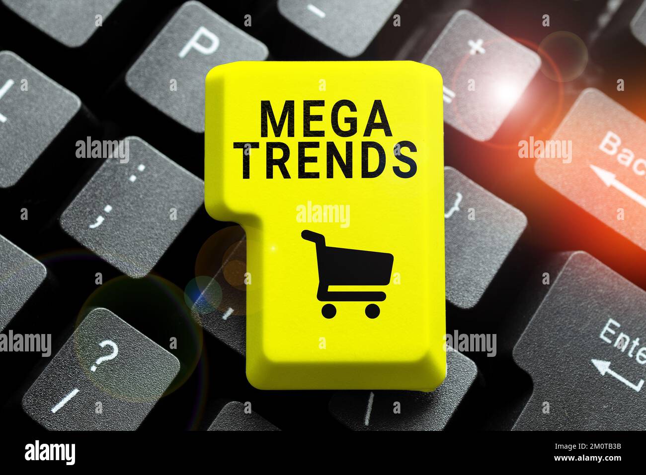 Conceptual display Mega Trends. Business approach powerful phenomena ...